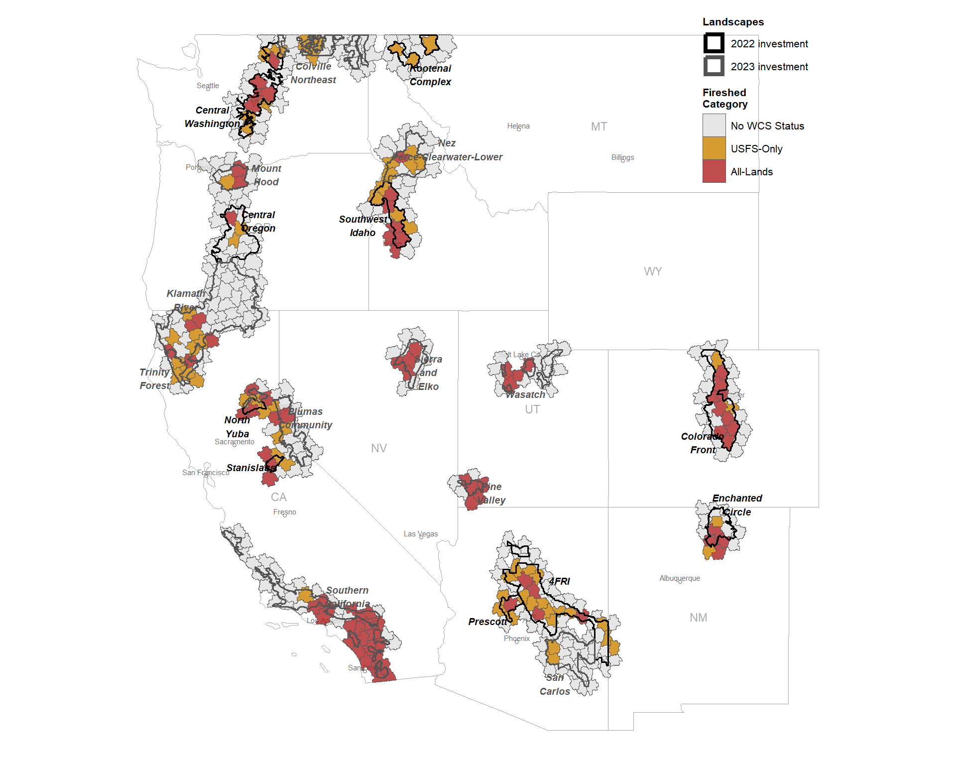Section 6 Scenario Analysis: WCS Priority Landscapes | Sandbox